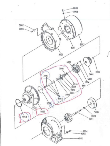 IHI RH133 Turbocharger In Marine Diesel Engine High Performance Complete